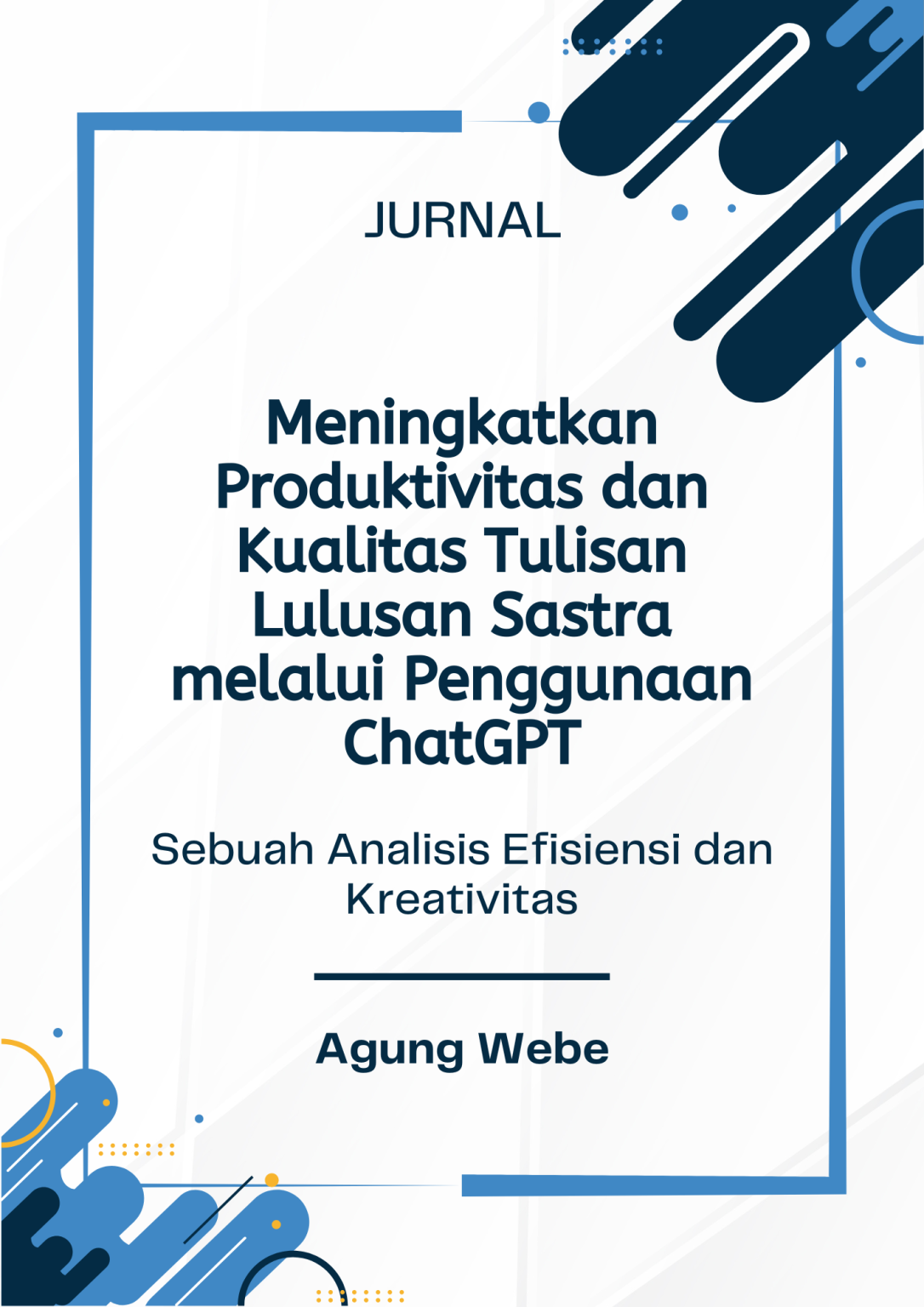cover jurnal penelitian - warung webe